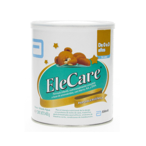 Formula Infantil Elecare Hipoalergenica 0-3Años X 400Gr – Droguería ...