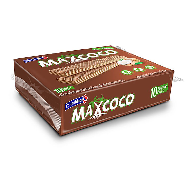 Galleta Max Coco Wafer 10 Unidades – Droguería Farma Country